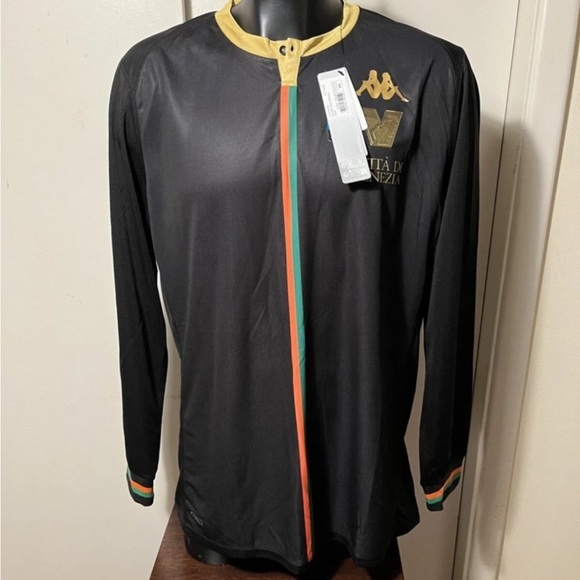 Kappa | Shirts | Kappa Black And Gold Citt Di Venezia Jersey | Poshmark